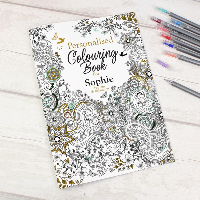 Personalised Botanical Colouring Book | SpecialMoment.co.uk