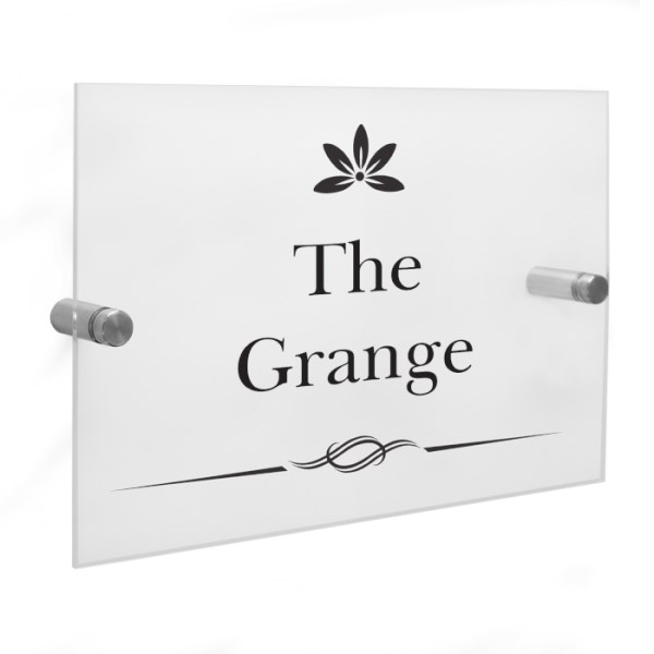 Personalised Decorative Swirl Acrylic House Sign | SpecialMoment.co.uk