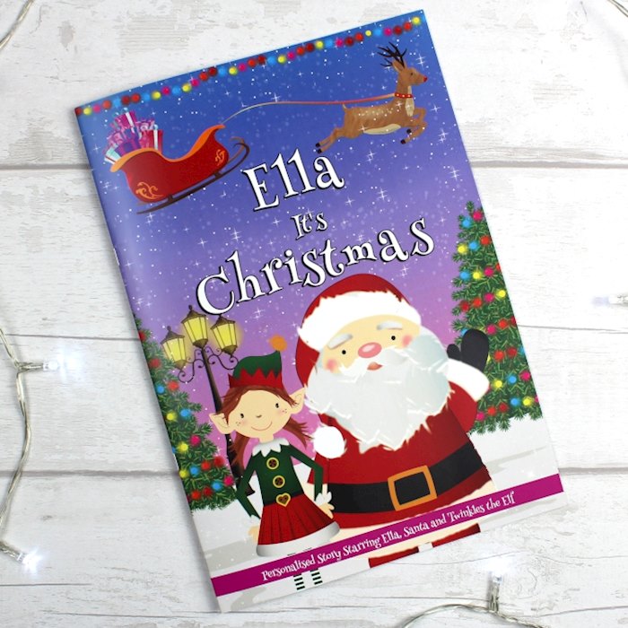 Personalised GIRLS “It’s Christmas” Softback Story Booklet – Featuring ...