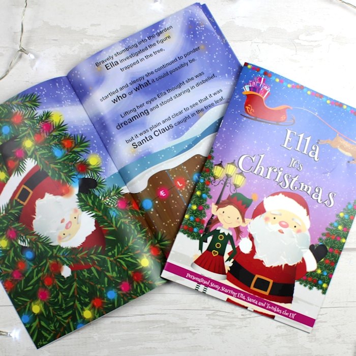 Personalised GIRLS “It’s Christmas” Softback Story Booklet – Featuring ...