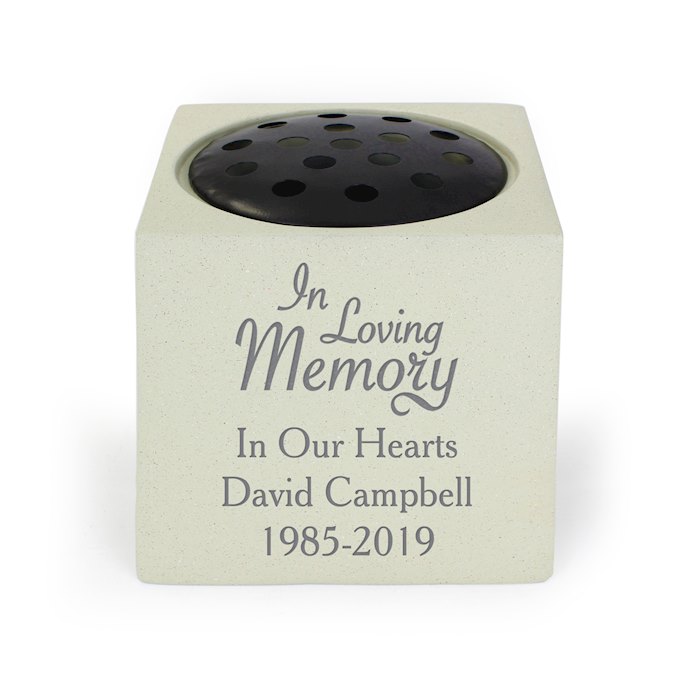 Personalised In Loving Memory Memorial Vase | SpecialMoment.co.uk