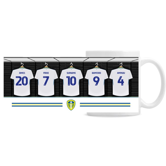 Personalised Leeds United Football Club Dressing Room Mug ...