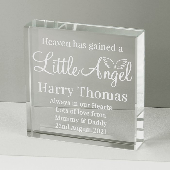Personalised Little Angel Crystal Token | SpecialMoment.co.uk