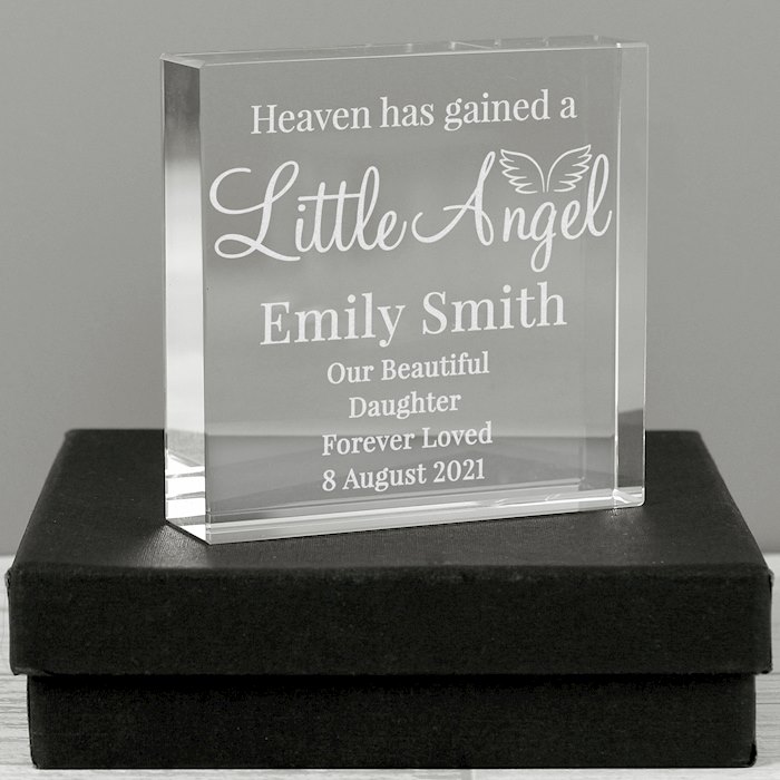 Personalised Little Angel Crystal Token | SpecialMoment.co.uk