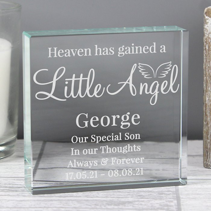 Personalised Little Angel Crystal Token | SpecialMoment.co.uk