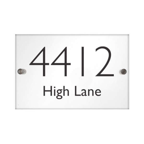 Personalised Modern Acrylic House Sign | SpecialMoment.co.uk