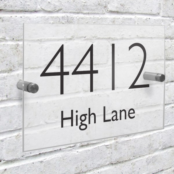 Personalised Modern Acrylic House Sign | SpecialMoment.co.uk