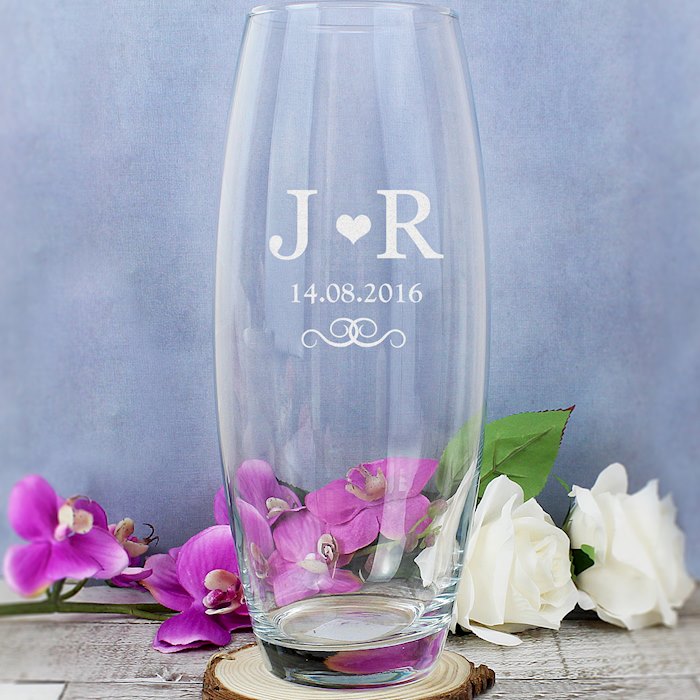 Personalised Monogram Bullet Vase | SpecialMoment.co.uk