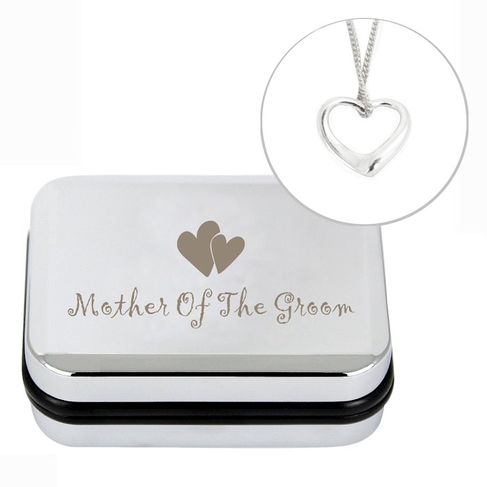 Mother Of Groom Heart Necklace Box | SpecialMoment.co.uk