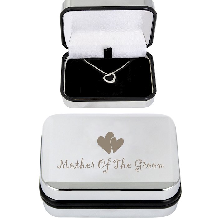 Mother Of Groom Heart Necklace Box | SpecialMoment.co.uk