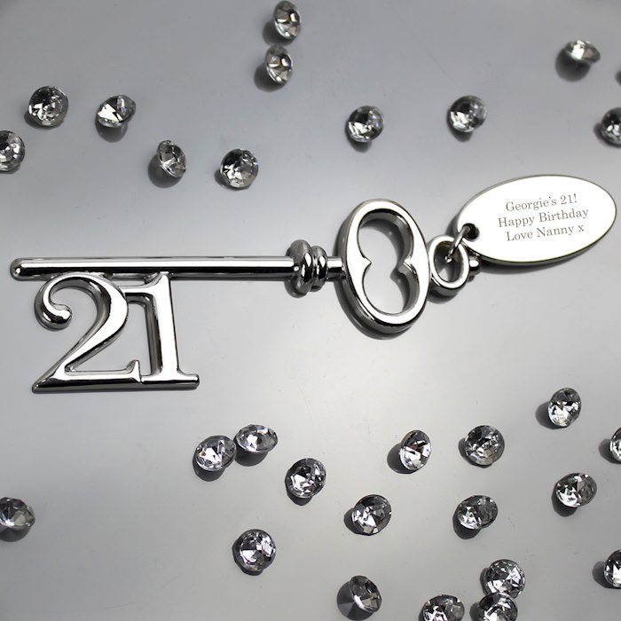 Personalised 21st Birthday Key | SpecialMoment.co.uk