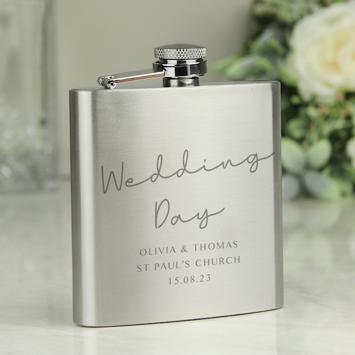 Personalised Any Message Hip Flask | SpecialMoment.co.uk