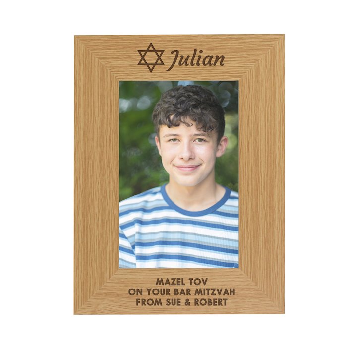 Personalised Bar and Bat Mitzvah 6x4 Portrait Frame | SpecialMoment.co.uk