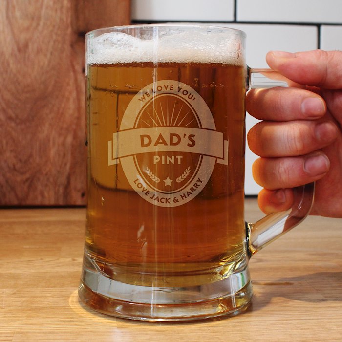 Personalised Beer Label Pint Stern Tankard | SpecialMoment.co.uk