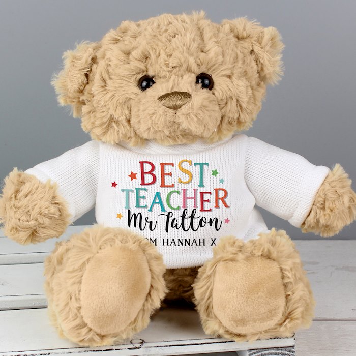 Personalised Best Teacher Teddy Bear | SpecialMoment.co.uk