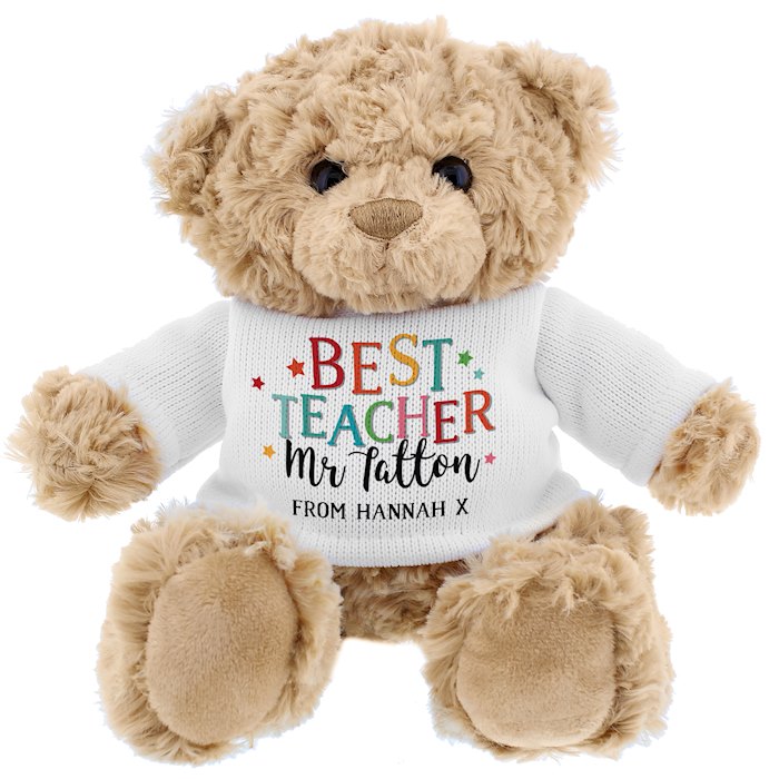 Personalised Best Teacher Teddy Bear | SpecialMoment.co.uk