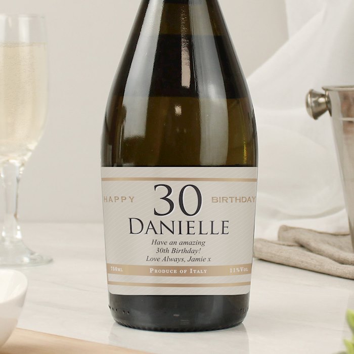 Personalised Big Age Birthday Prosecco | SpecialMoment.co.uk