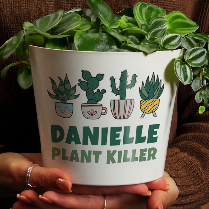 Personalised Big Text Plant Pot | SpecialMoment.co.uk