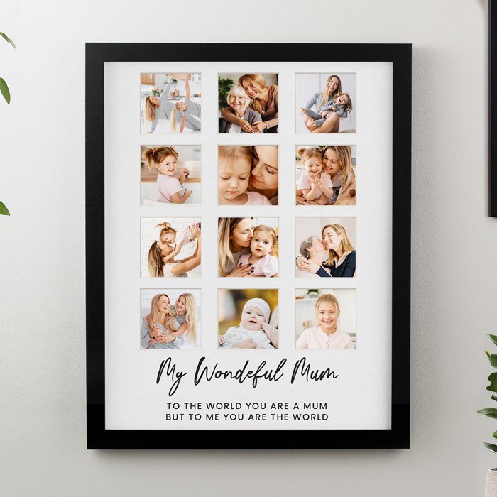Personalised Black Multi Photo Frame | SpecialMoment.co.uk