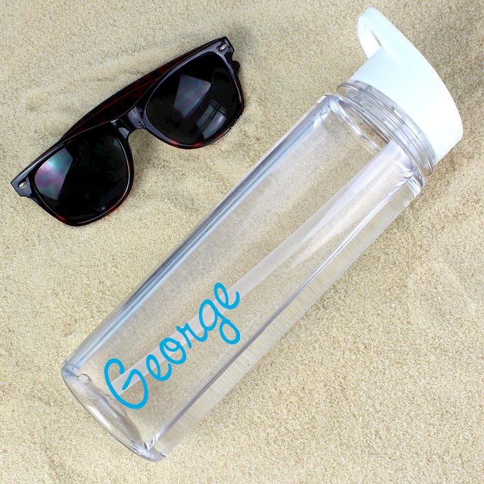 Personalised Blue Name Water Bottle | SpecialMoment.co.uk