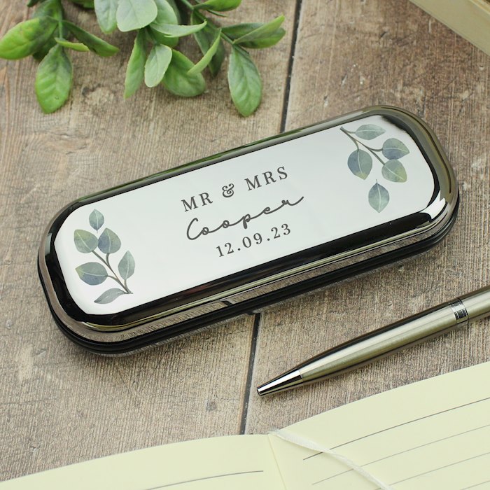 Personalised Botanical Pen and Box Set | SpecialMoment.co.uk