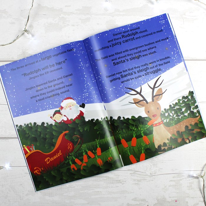 Personalised BOYS "It's Christmas" Softback Story Booklet, Featuring ...