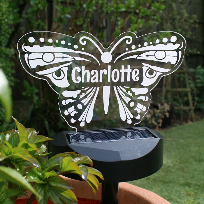 Personalised Butterfly Solar Light | SpecialMoment.co.uk