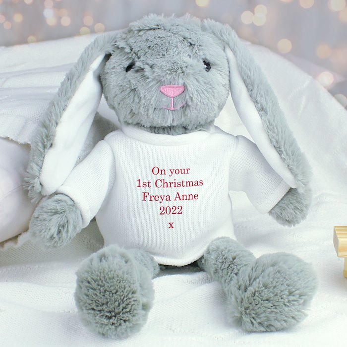 Personalised Christmas Bunny Rabbit - Red | SpecialMoment.co.uk