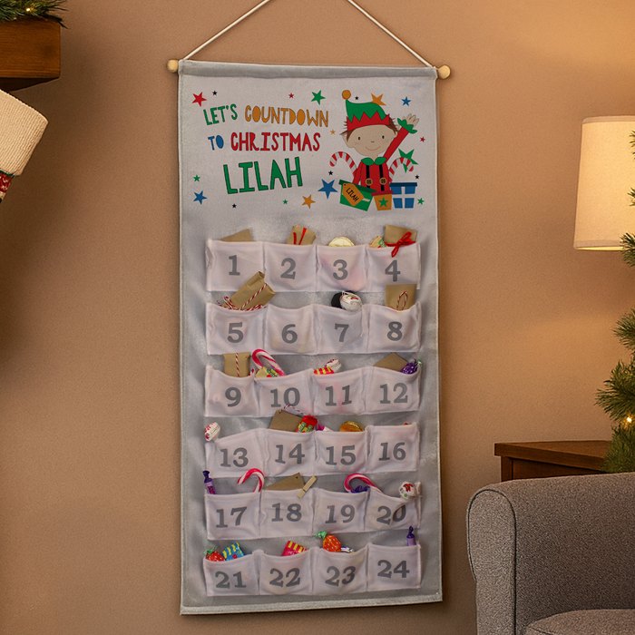 Personalised Christmas Elf Advent Calendar | SpecialMoment.co.uk