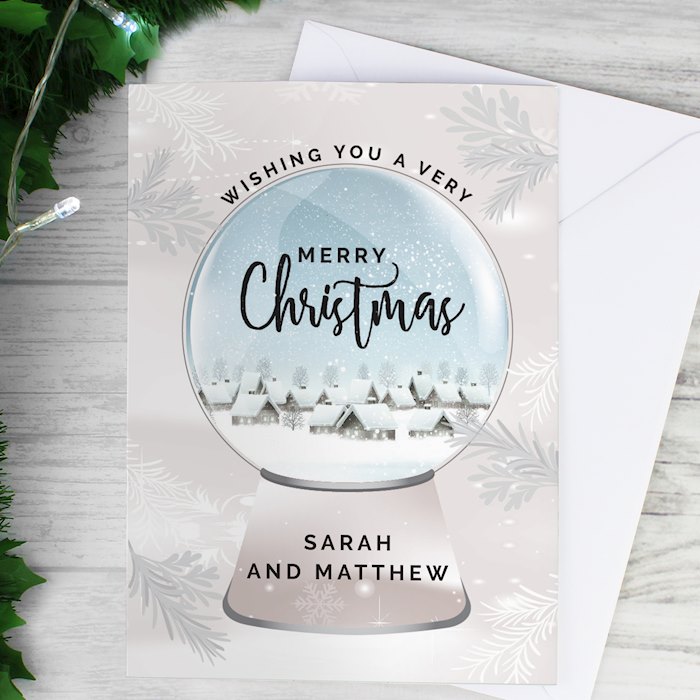 Personalised Christmas Snow Globe Card | SpecialMoment.co.uk