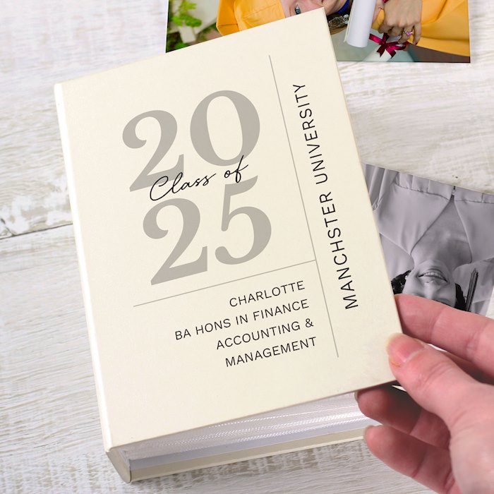 Personalised Class of Graduation 6x4 Photo Album with Sleeves ...