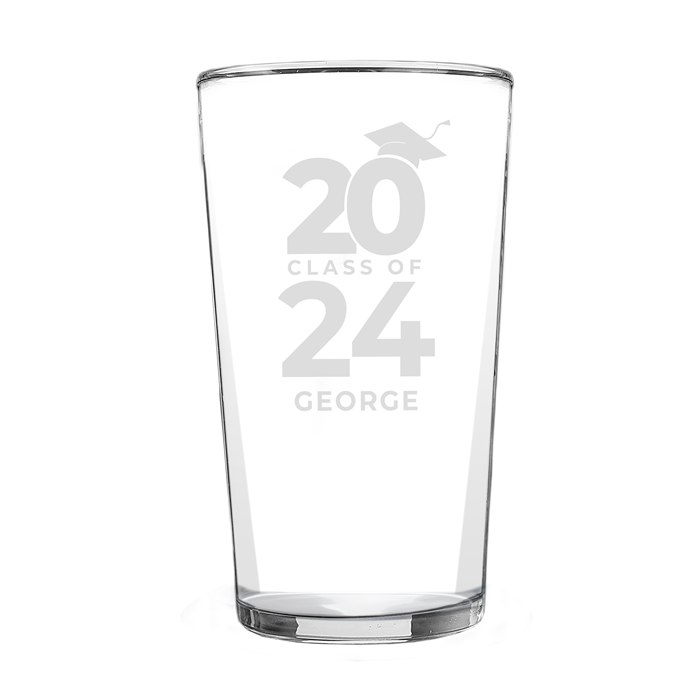 Personalised Class of Graduation Pint Glass | SpecialMoment.co.uk