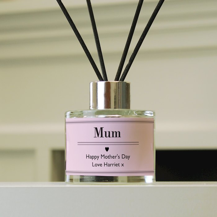 Personalised Classic Pink Reed Diffuser | SpecialMoment.co.uk