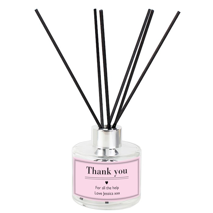Personalised Classic Pink Reed Diffuser | SpecialMoment.co.uk