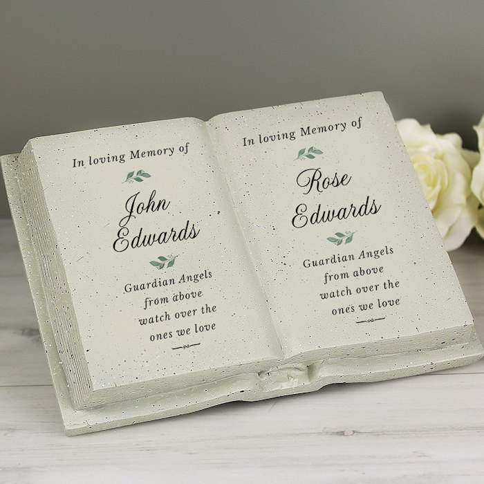 Personalised Couples In Loving Memory Resin Book | SpecialMoment.co.uk