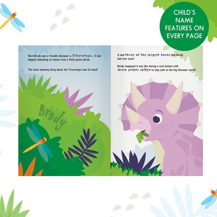 Personalised Dinosaur Adventure Softback Story Booklet | SpecialMoment ...