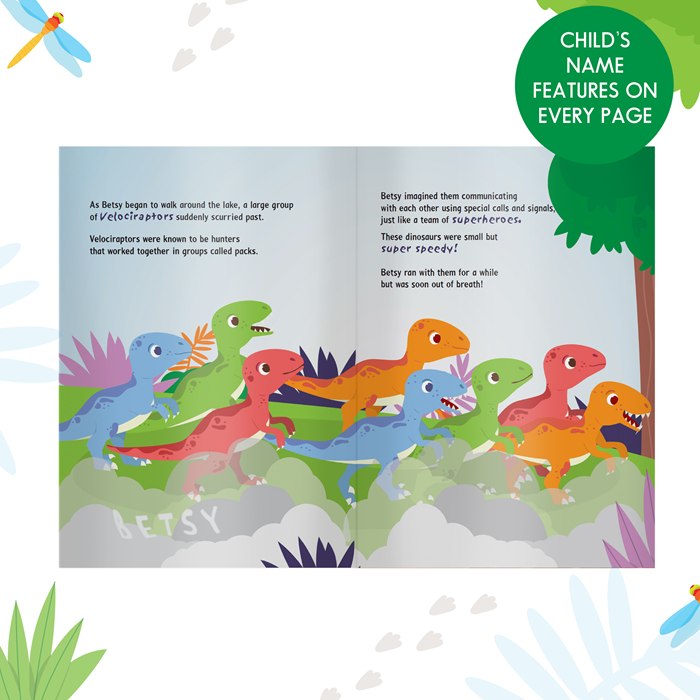 Personalised Dinosaur Adventure Softback Story Booklet | SpecialMoment ...