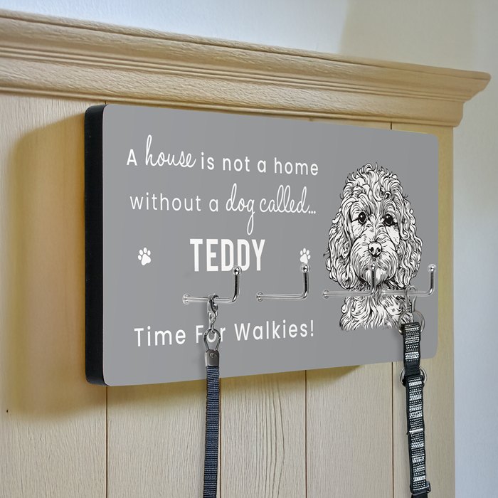 Personalised Dog Breed Lead Hooks | SpecialMoment.co.uk