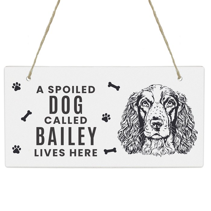 Personalised Dog Breed Wooden Sign | SpecialMoment.co.uk