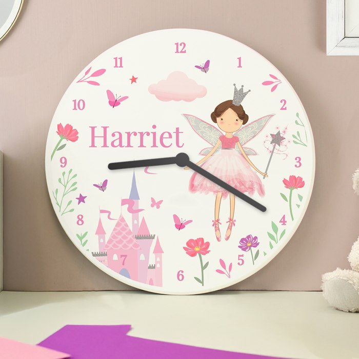 Personalised Fairy Princess Clock | SpecialMoment.co.uk