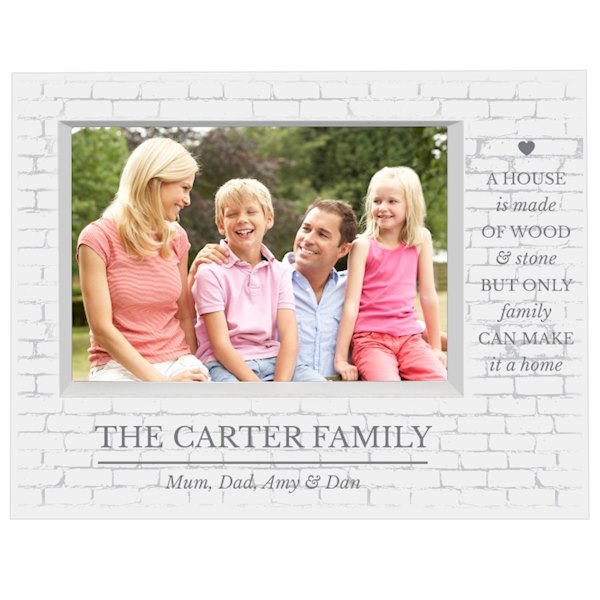 Personalised Family 7x5 Box Plastic Photo Frame | SpecialMoment.co.uk