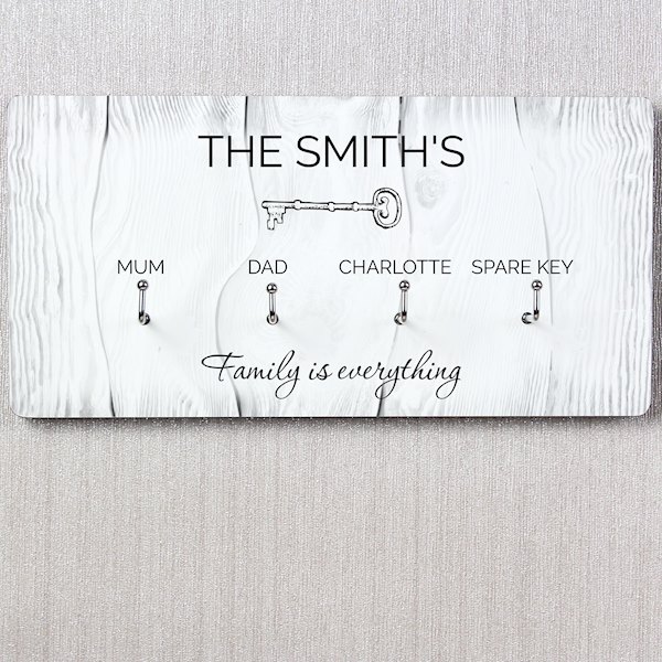 Personalised key Hooks For The Family | SpecialMoment.co.uk