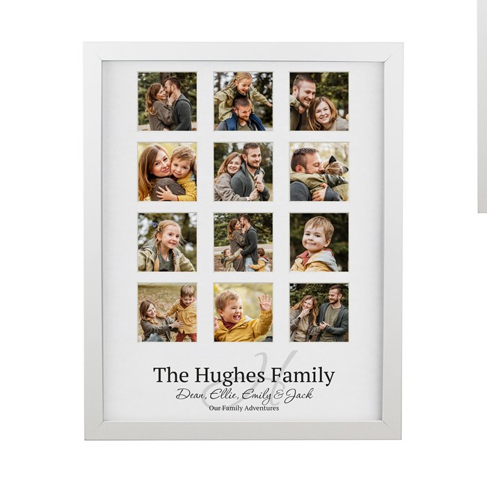 Personalised Family White Multi Photo Frame | SpecialMoment.co.uk