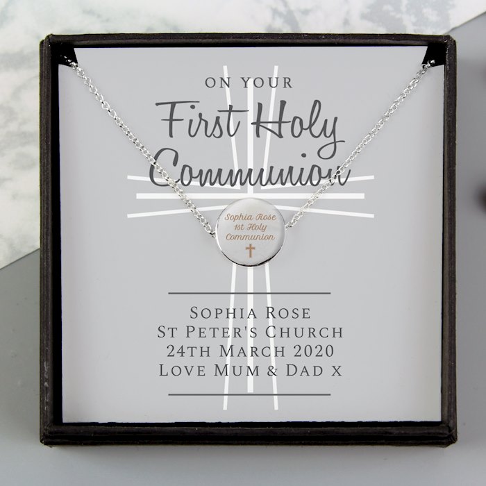 Personalised First Holy Communion Necklace & Box | SpecialMoment.co.uk