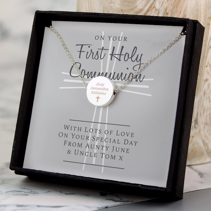Personalised First Holy Communion Necklace & Box | SpecialMoment.co.uk