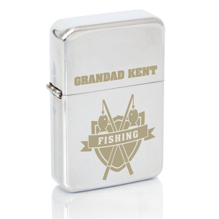 Personalised Fishing Crest Lighter | SpecialMoment.co.uk