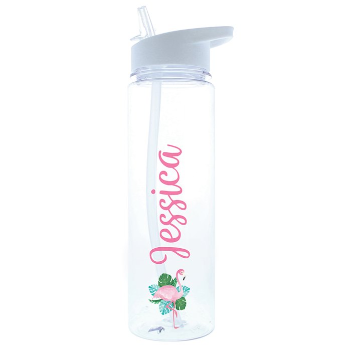 Personalised Flamingo Water Bottle | SpecialMoment.co.uk