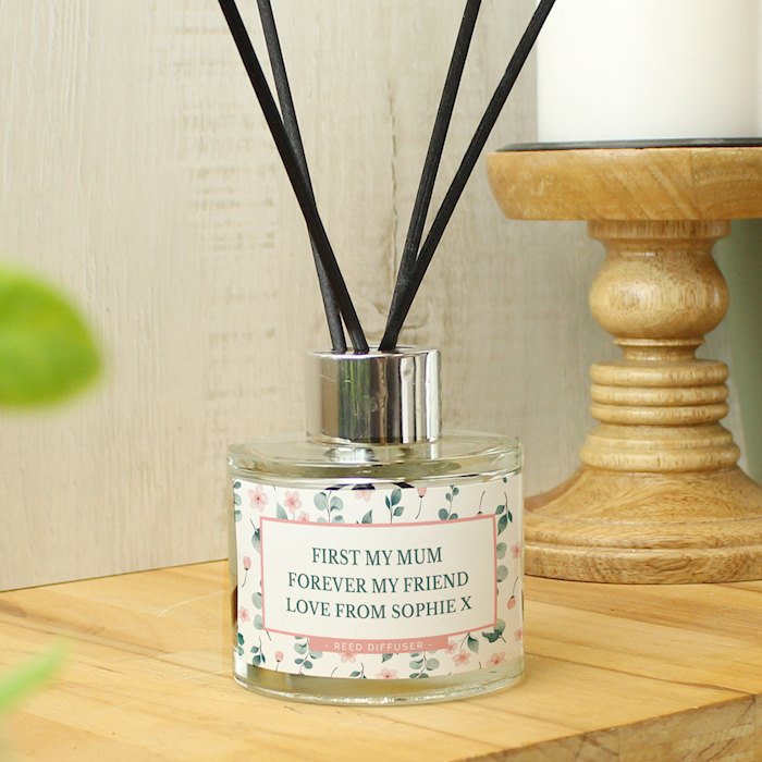 Personalised Floral Reed Diffuser | SpecialMoment.co.uk