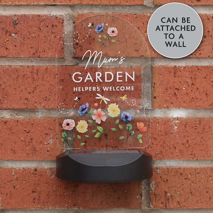 Personalised Flower Garden Outdoor Solar Light | SpecialMoment.co.uk