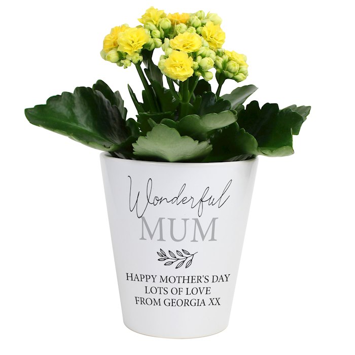 Personalised Free Text Small Plant Pot | SpecialMoment.co.uk
